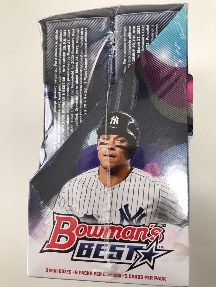 2020 Bowman Best Baseball Hobby Box Factory Sealed 2-Pack Trading Card ...
