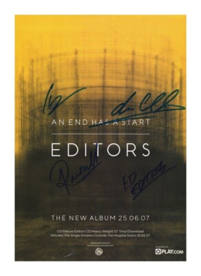 EDITORS ENTIRE GROUP AUTOGRAPHED SIGNED A4 POSTER PHOTO PRINT | eBay