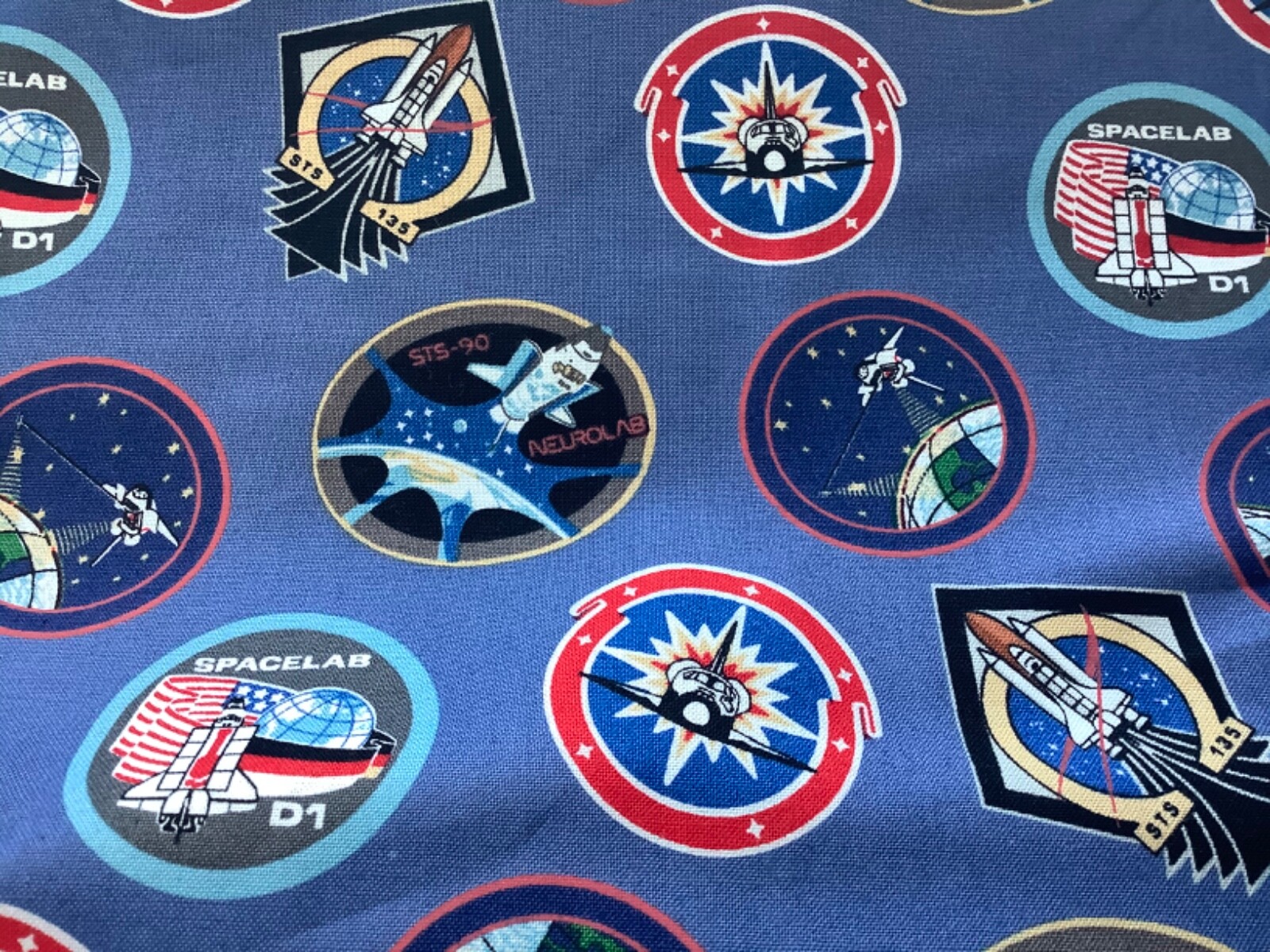 NASA Space Lab 100% high quality cotton quilt fabric 1/4 yard | eBay