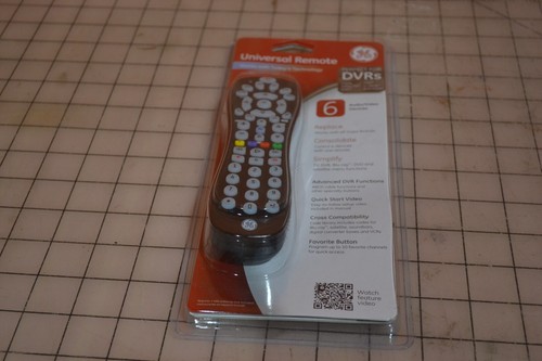 GE Universal Remote Control 24922 for DVD VCR Cable Satellite New ...