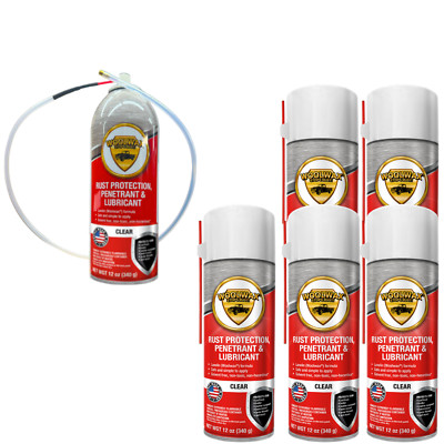 Woolwax Lanolin Undercoating Aerosol Spray Can 6 Pack with 360° 24 ...