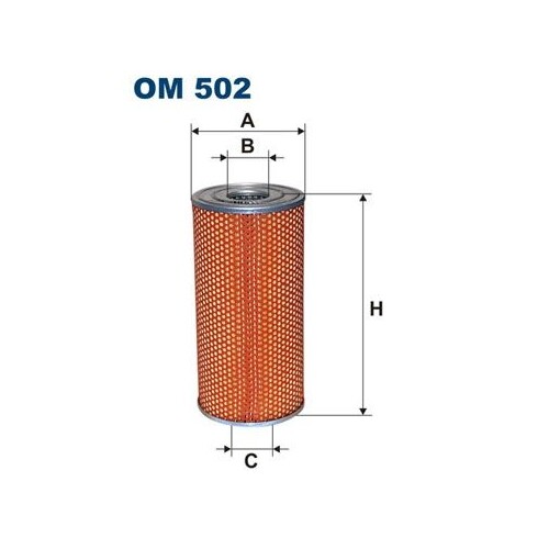1x Ölfilter FILTRON OM 502 passend für AUWÄRTER BUESSING KRUPP MAN ...