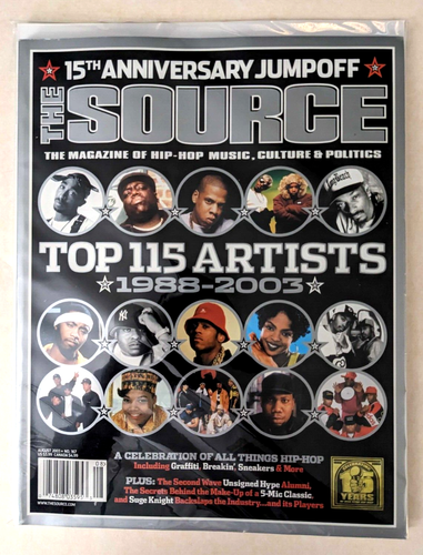 The Source Magazine August 2003 #167 Top 115 Artists 1988-2003 DMX ...