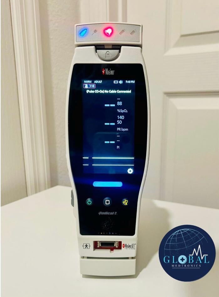 Masimo Radical 7 Pulse Oximeter SpO2,& NEW Battery Tested Excellent | eBay