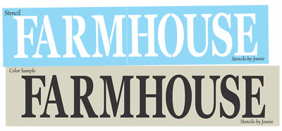 Joanie 6X36 Stencil Farmhouse Country Prim Family Kitchen Homestead Art ...