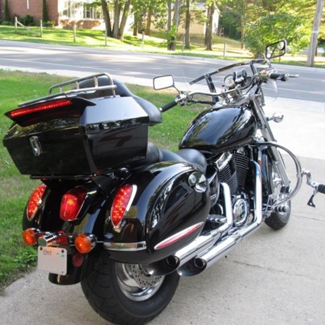 Tour Trunk Pack for Harley Softail Dyna Electra Glide Road King Touring ...