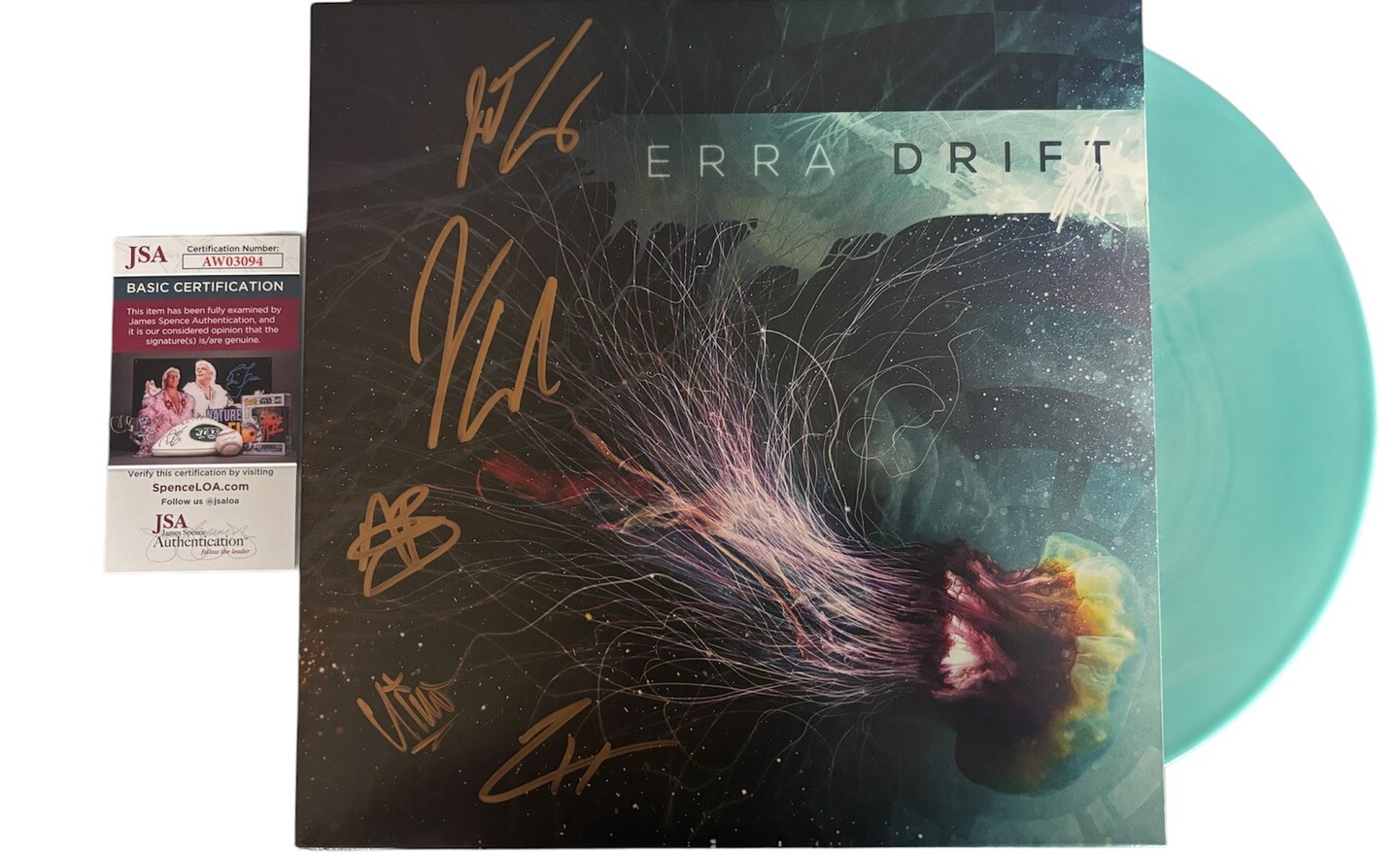 ERRA DRIFT SIGNED Vinyl LP Record Autograph Blue Bone Galaxy Variant ...