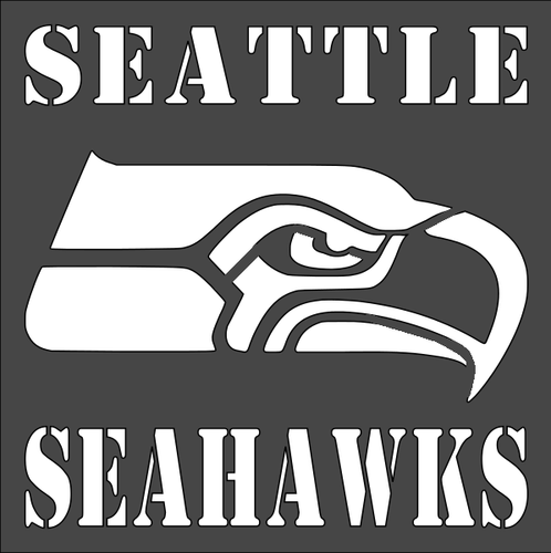 8"x8" Clear Plastic Stencil - Football Seattle Seahawks (SA62)***** | eBay