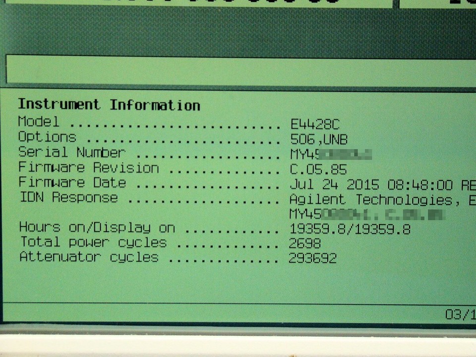 Agilent E4428C ESG Analog Signal Generator Standard Signal Generator ...