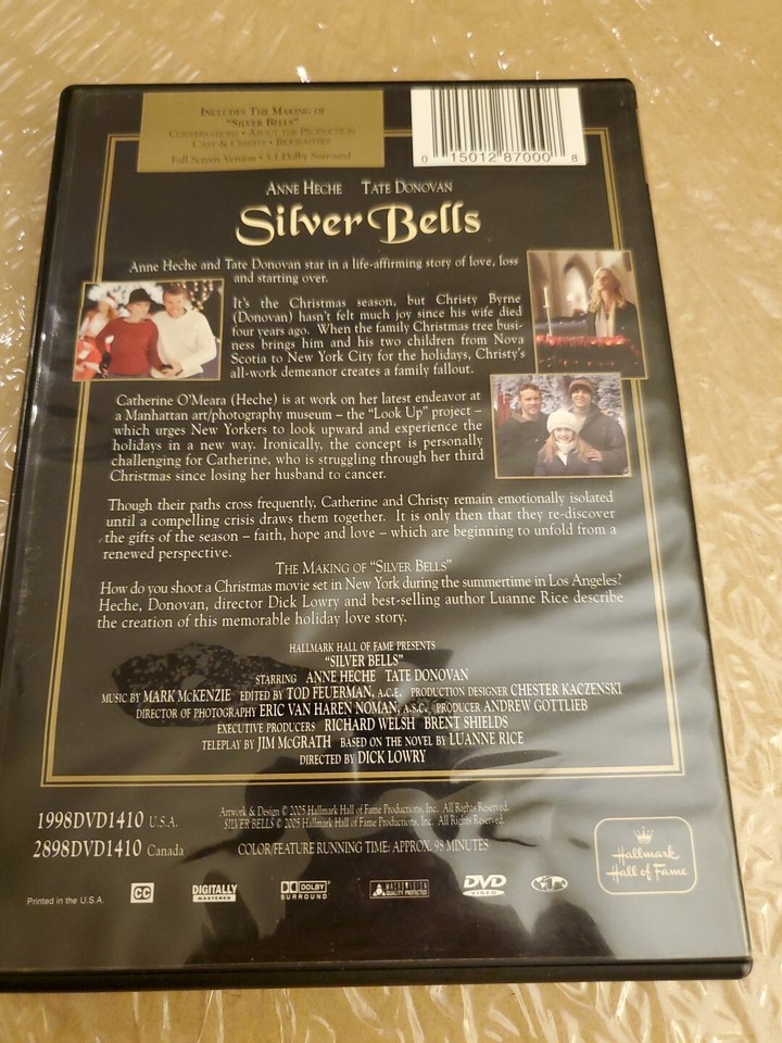 Silver Bells DVD Used Hallmark Christmas Anne Heche | eBay