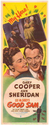 GOOD SAM MOVIE POSTER Original 1948 Insert Size 14x36 Inch GARY COOPER ...