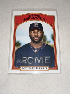 2021 Topps Heritage Minors MICHAEL HARRIS #49 Rome Braves | eBay
