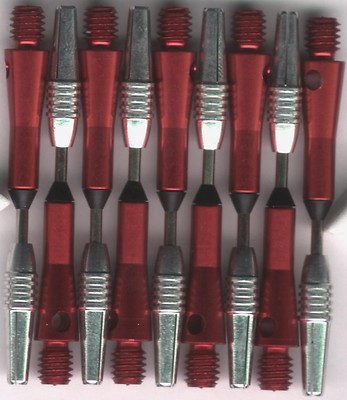1.75in. 2ba Red Shockwave Spring Loaded Aluminum Dart Shafts: 3 per set ...