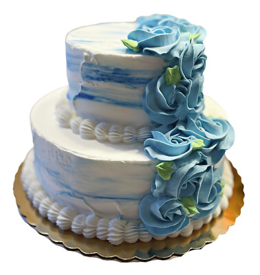 DEZICAKES Fake Wedding Cake Artificial Food Fake Blue Tier Cake | eBay