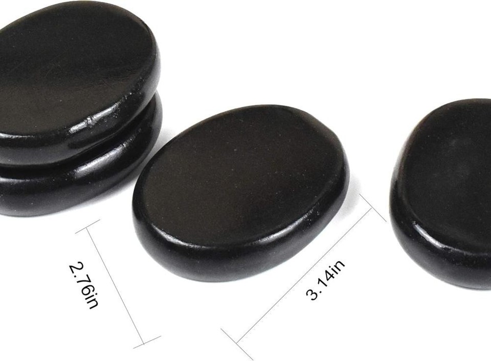 4Pcs Professional Massage Hot Stone Set Natural Lava Heated Stones ...