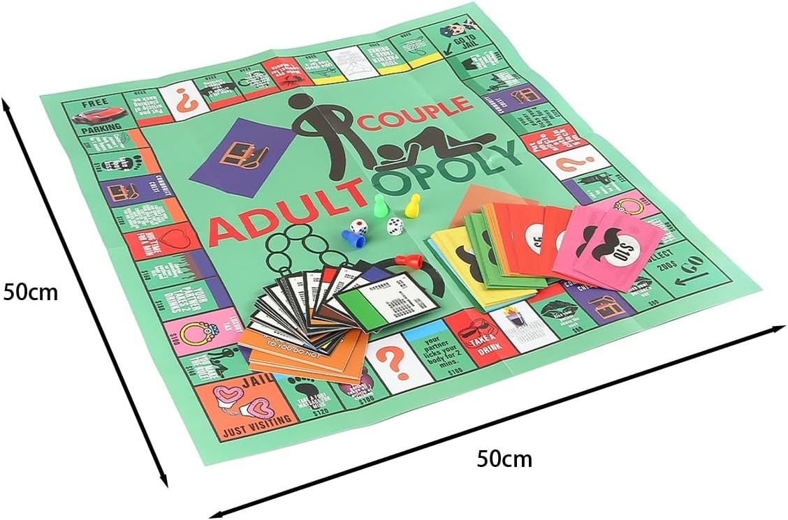 Adult Monopoly Couples Board Game Relationship Cards Interactive ...