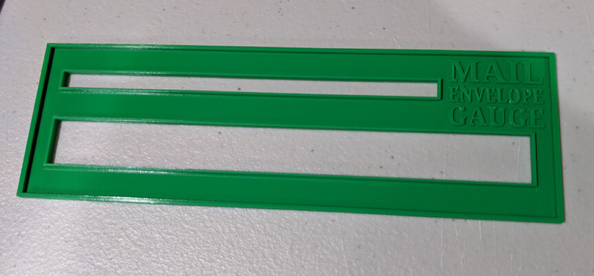 USPS measurement tool, flat envelope thickness gauge, mail shipping ...