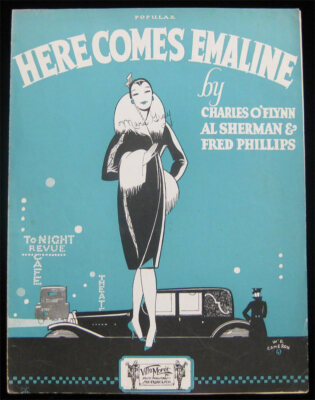 Here Comes Emaline VTG Sheet Music 1926 Villa Moret San Francisco WR ...