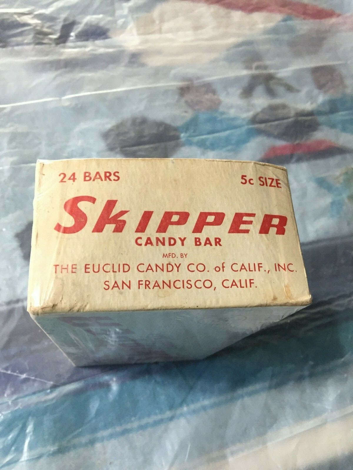 VINTAGE EUCLID'S SKIPPER CANDY BAR ADV. BOX | eBay