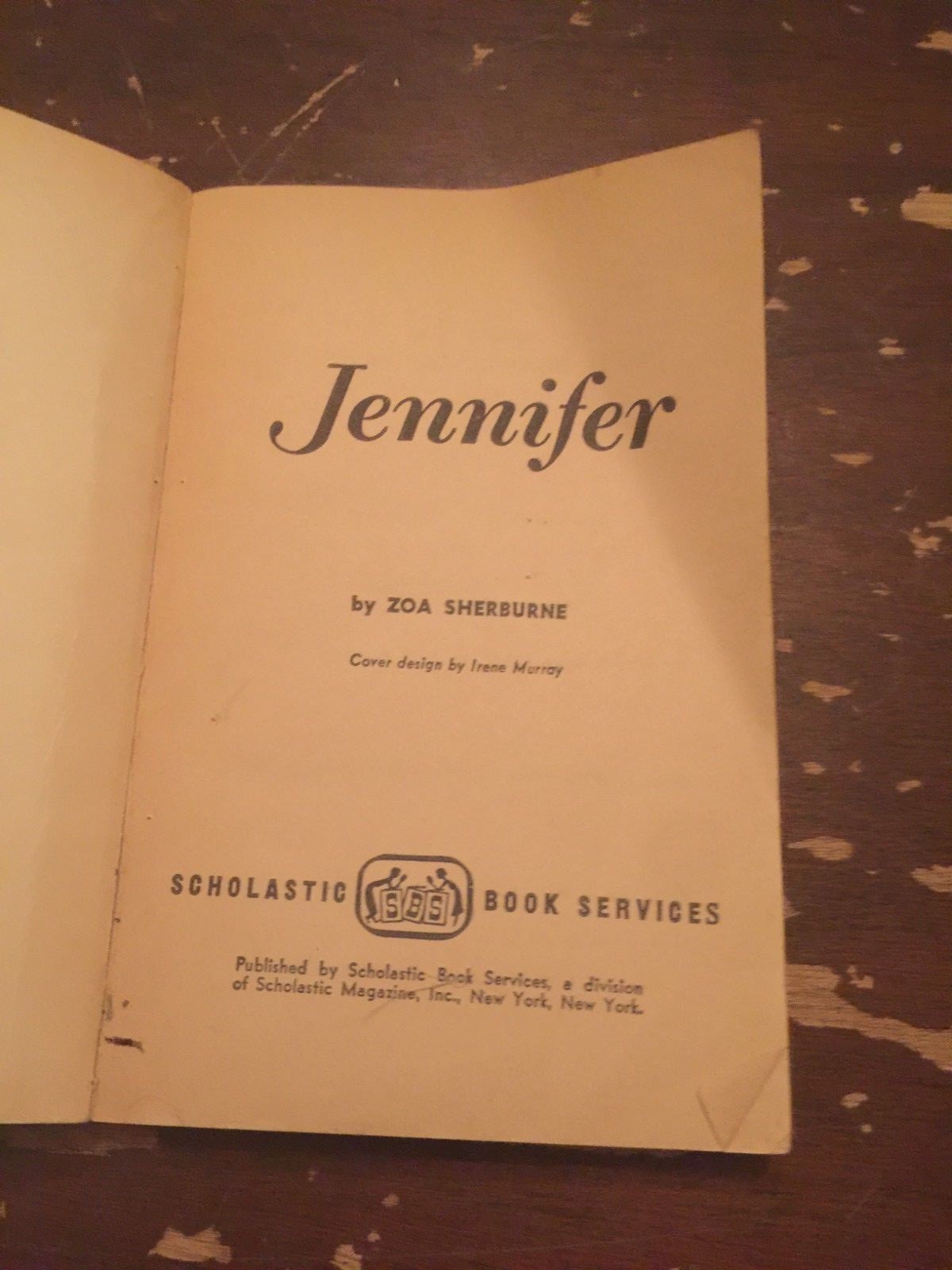 1965 Jennifer by Zoa Sherburne Scholastic 4th Printing | eBay