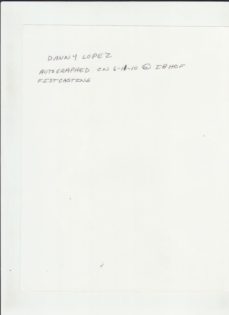 DANNY "LITTLE RED" LOPEZ BOXING HOFer AUTHENTIC ORIGINAL 10x8 ...