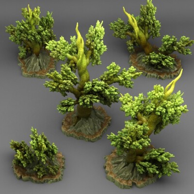 Angervine Trees-3D Printed Resin RPG/Dungeons & Dragons Tabletop ...