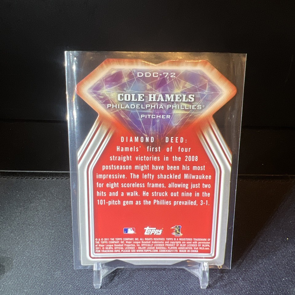 2011 Topps Diamond Anniversary Die Cut Cole Hamels | eBay