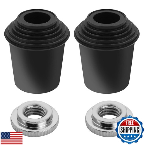 2 Packs Bass Drum Threaded Rubber Feet, Floor Tom Drum Leg Tips Rubber ...