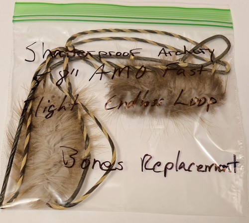 Shatterproof D97 58" Bowstring Endless Loop Flemish Twist with Beaver ...