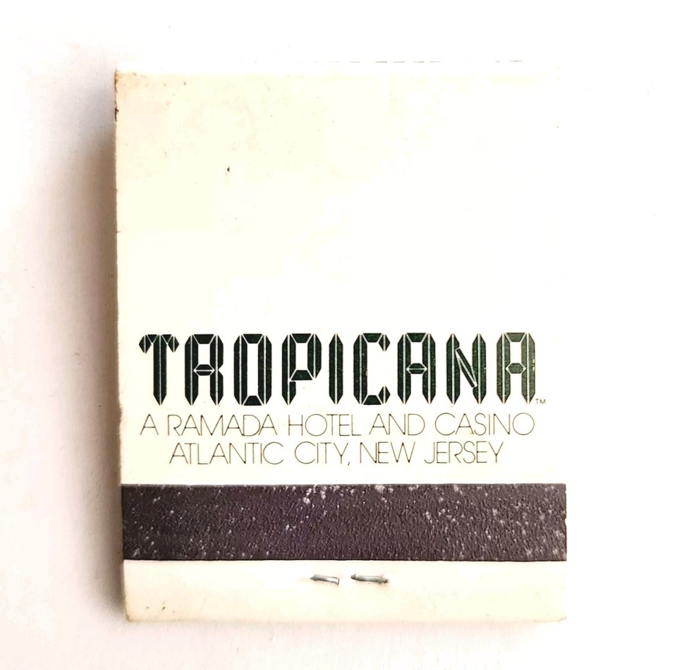 Top Of The Trop Casino Vintage Matchbook Atlantic City Matches Unstruck ...
