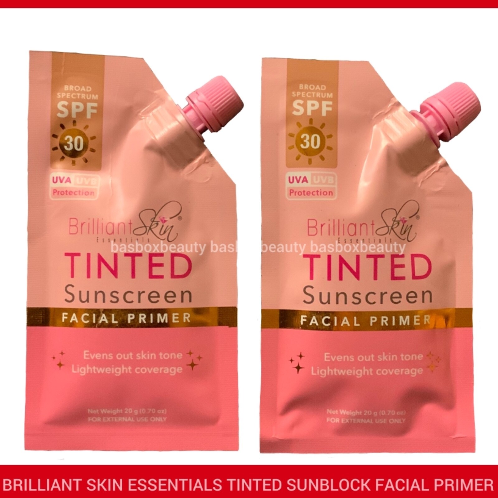 Brilliant Skin Essentials Tinted Sunscreen Facial Primer 20g (2-Packs ...
