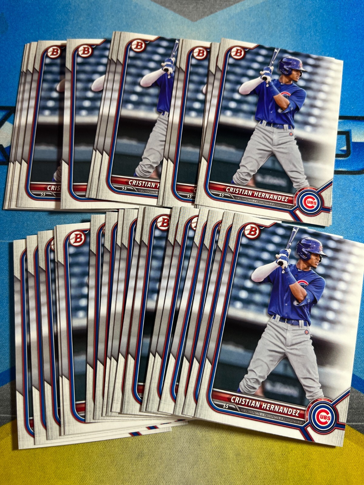 2022 Bowman Draft BD-111 CRISTIAN HERNANDEZ Chicago Cubs Paper Lot of ...