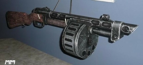 1:1 Scale Fallout 3 Drum-magazine The Terrible Combat Shotgun Paper ...