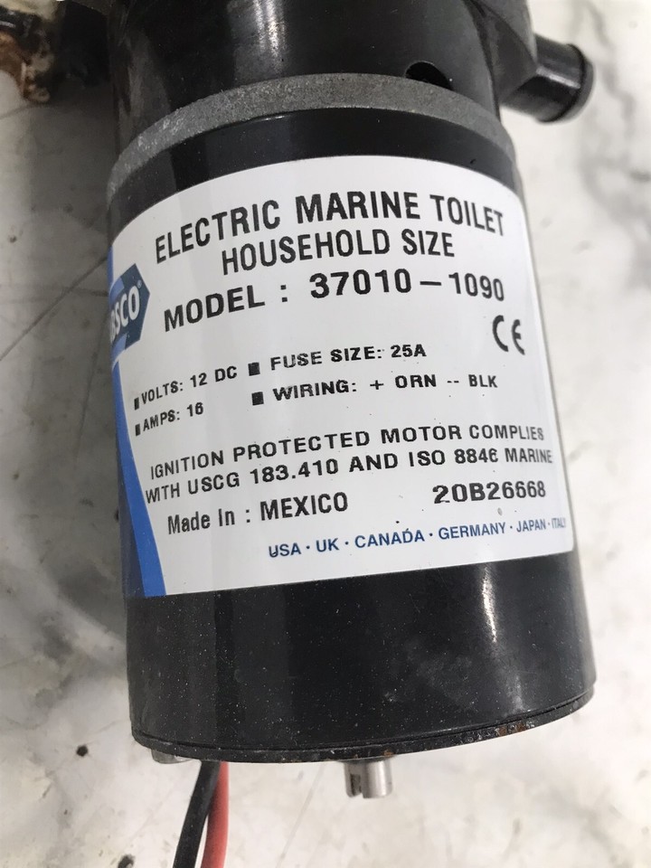 Jabsco electric marine toilet boat RV 37010-1090 12 V DC | eBay