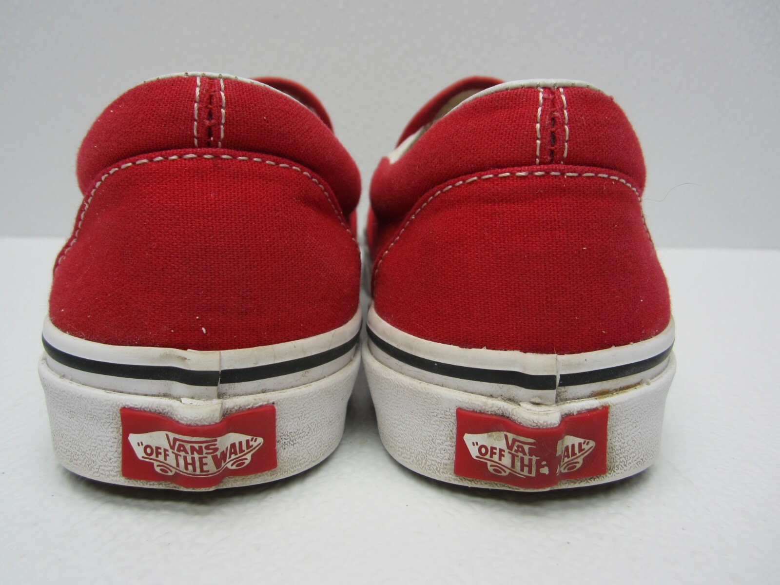 Vans Off The Wall Unisex Skate Shoes Red 500714 Checkered Flames Men's ...