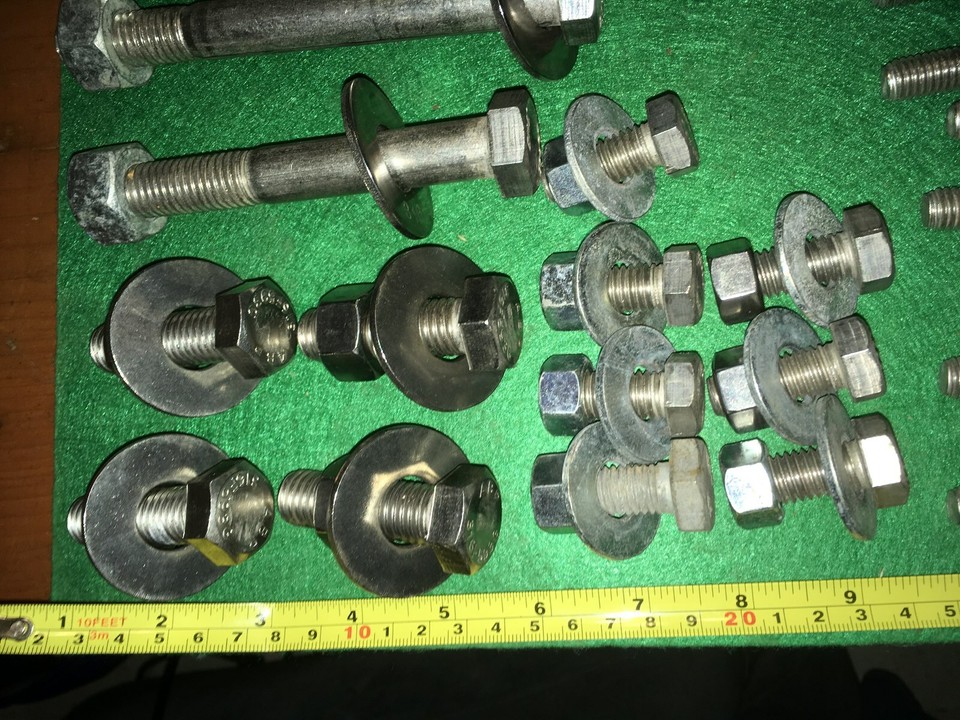 Hex Bolt Lot (62) F593-G316 S30400 F593C F593D 651 S31600 washers and ...