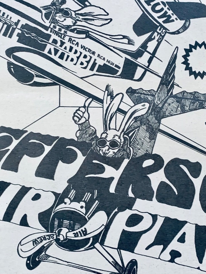 JEFFERSON AIRPLANE vintage 1967 POSTER ADVERT SURREALISTIC PILLOW White ...