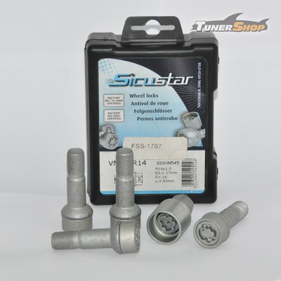 Extended Wheel locks ball seat M14x1,5 45mm for Audi A8 Q3 Q5 Q7 ...