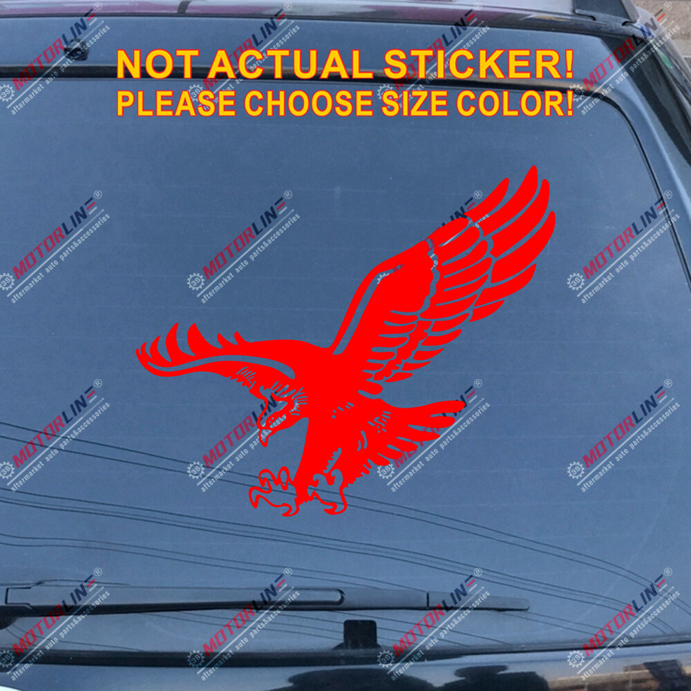 Eagle Hawk Decal Sticker Car Vinyl pick size color die cut no ...