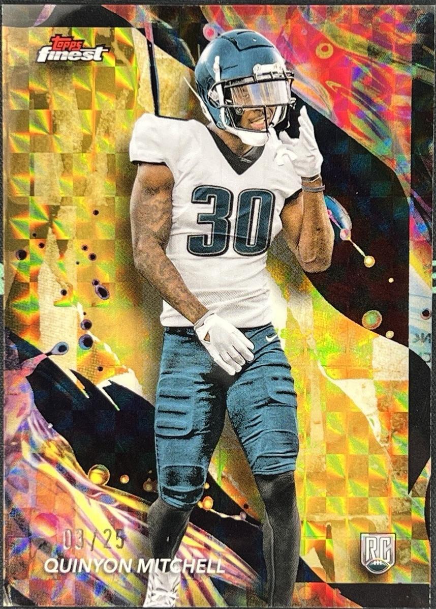 2024 Topps Finest - Uncommon Quinyon Mitchell #153 Gold Geometric ...
