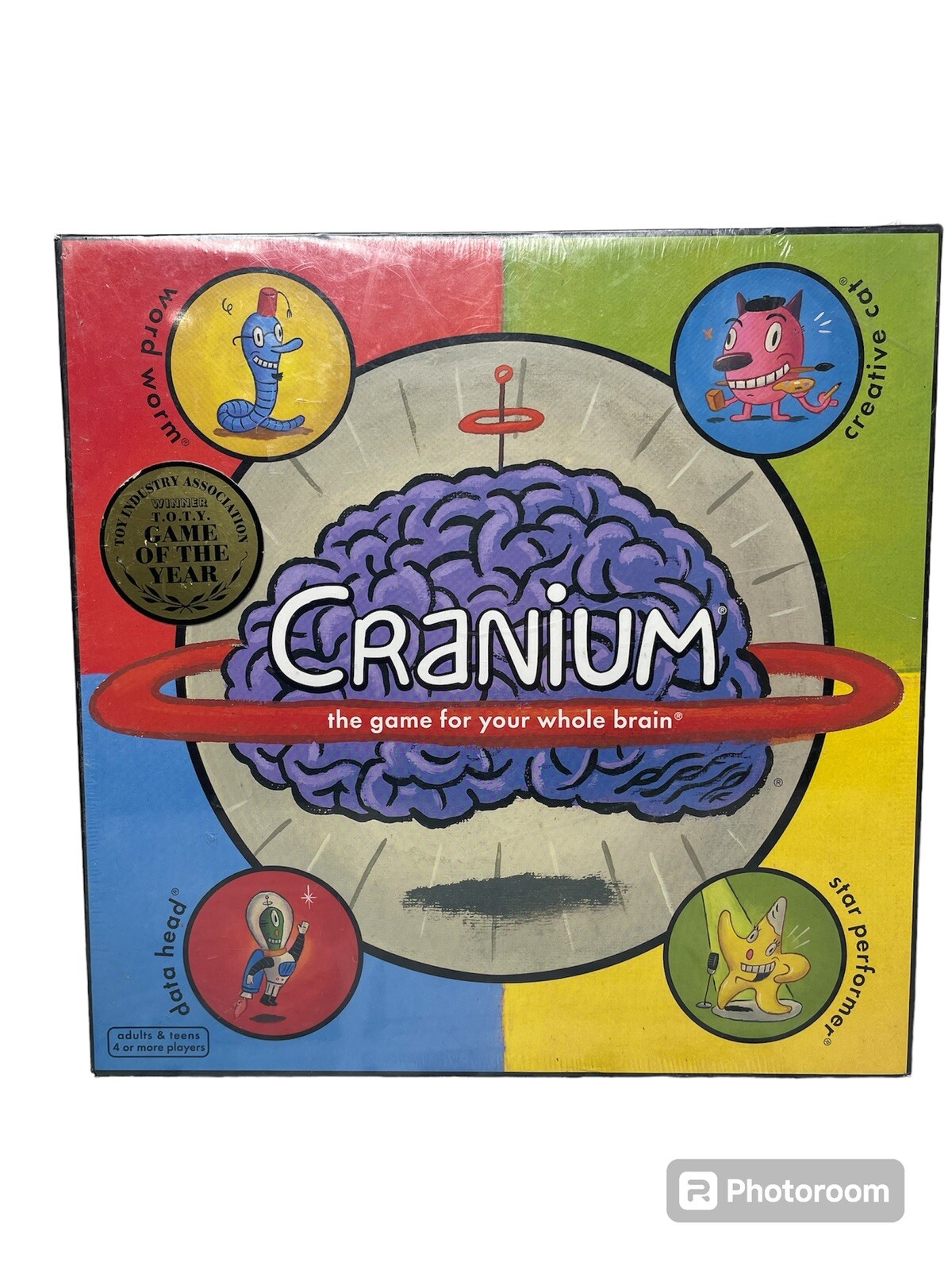 Cranium The Game 4 Your Whole Brain 1998 Outrageous Game Board ...