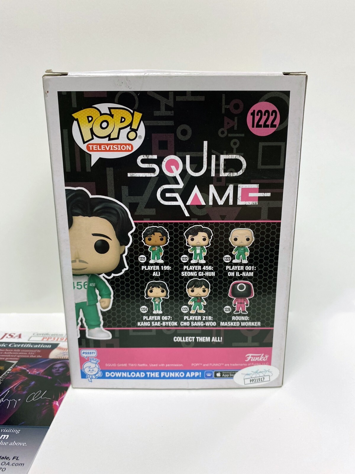 LEE JUNG-JAE "Squid Game - Seong Gi-Hun" Autograph Signed Funko Pop ...