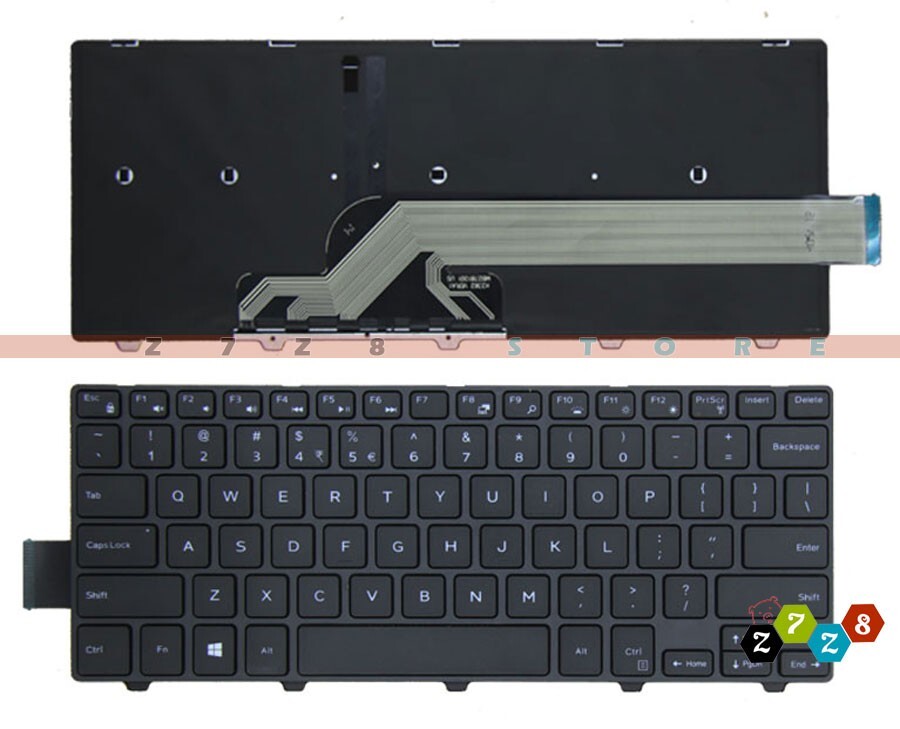 New For Dell Latitude 3450 3460 3470 3480 US Laptop Keyboard Backlit | eBay