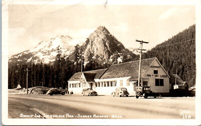 1946 Summit Inn Snoqualmie Pass WA Real Photo Postcard | eBay