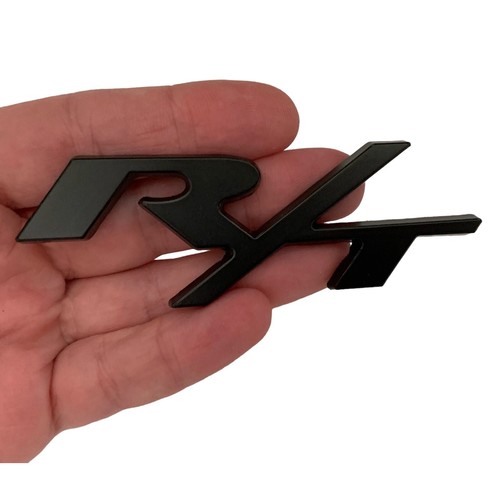 2pcs R/T Nameplate Black Emblem Front Grille RT Badge | eBay
