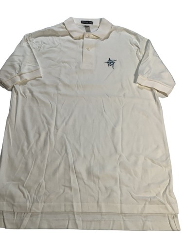 Jonathan Corey Mens Polo Shirt L White Short Sleeve Embroidered Marlin ...