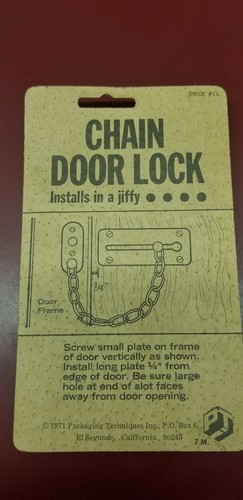 PTI Chain door lock #11 vintage lock security chain lock | eBay