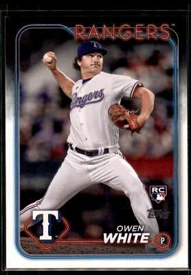 2024 Topps Series 1 Owen White Texas Rangers RC Rookie | eBay