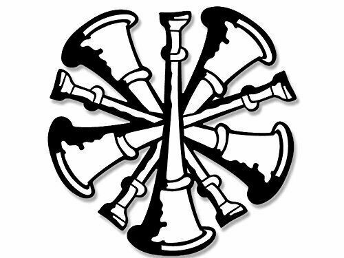 4" FIRE RANK CHIEF 5 BUGLE DECAL STICKER MADE IN USA | eBay