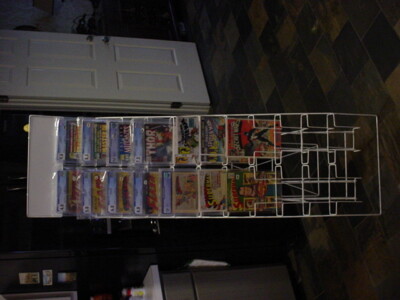 GORGEOUS 20 pocket COMIC BOOK STORE DISPLAY RACK fits all comics + CGC ...